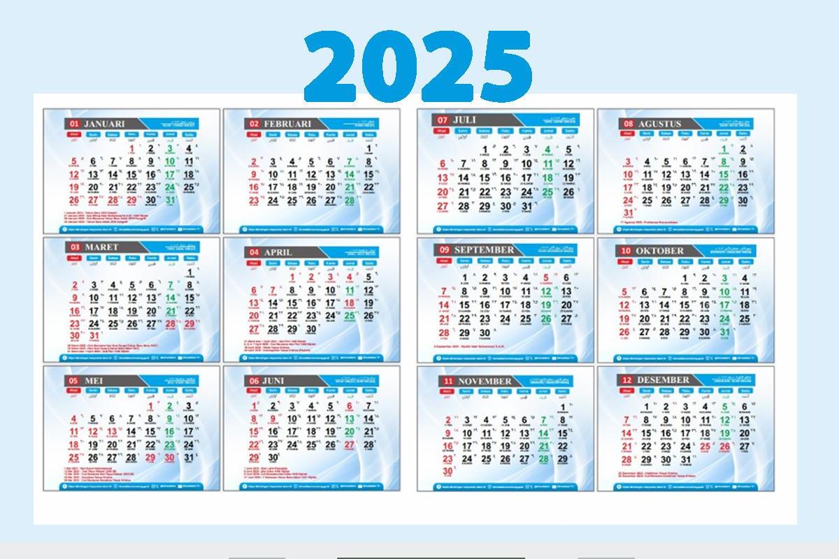 Rincian Tanggal Merah Hari Libur Kalender 2025 dan Daftar Long Weekend ...
