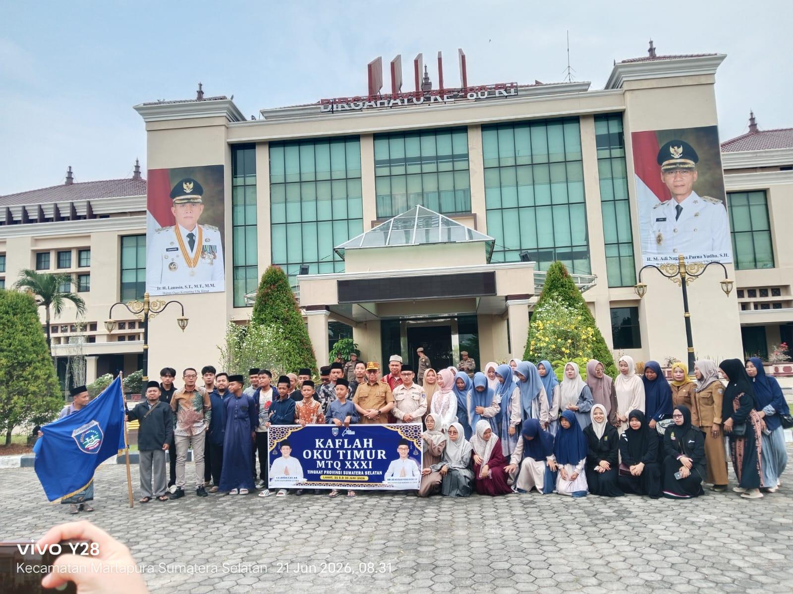 Lepas 47 Peserta Kafilah MTQ, Sekda OKU Timur Targetkan Prestasi di ...