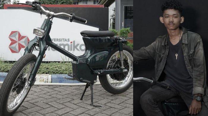 Mahasiswa Undika Surabaya Berhasil Modifikasi Sepeda Motor Listrik ...