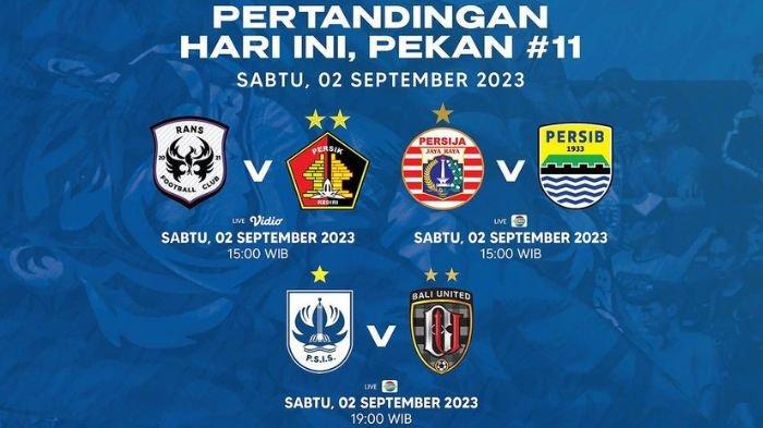 Jadwal Siaran Langsung Indosiar Liga 1 Hari Ini: Persija vs Persib Bandung, PSIS vs Bali United ...