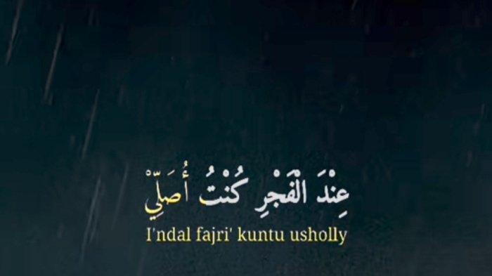 Lirik Indal Fajri Lengkap Teks Arab, Latin dan Arti Usholli Lillahi ...