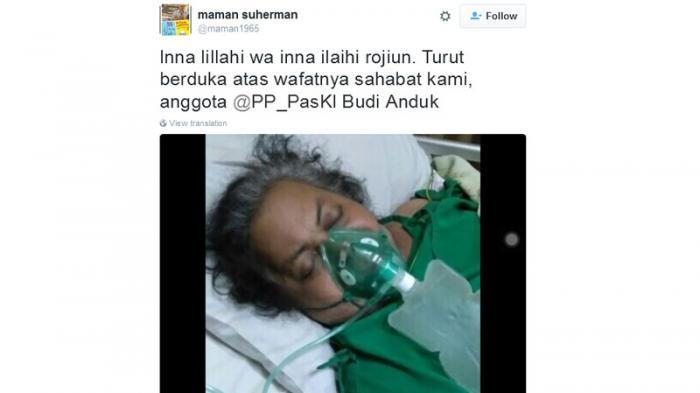 Komedian Budi Anduk Meninggal Dunia - Surya.co.id