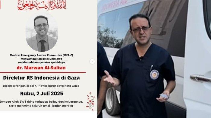 Rekam Jejak dr Marwan Al-Sultan Direktur RS Indonesia di Gaza, Tewas ...
