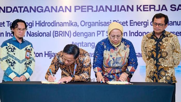 Kuatkan Kerjasama Dengan BRIN, SIG Siap Membangun Beton Hijau Penahan Ombak Laut - Surya.co.id