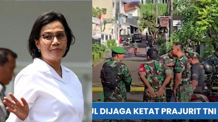 KONDISI Rumah Sri Mulyani Usai Dijarah Massa, Kini Ada Prajurit TNI Siap Berjaga - Suryamalang.com