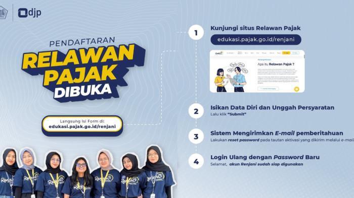 DJP Buka Pendaftaran Relawan Pajak Renjani 2025, Ini Link dan Cara ...