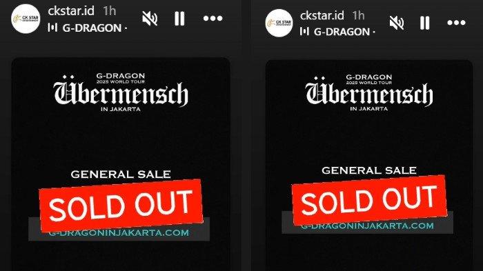 Tiket Konser G-Dragon 2025 di Jakarta Sold Out dalam Hitungan Menit ...
