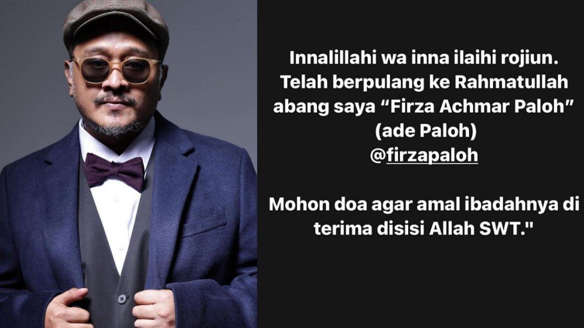 Innalillahi Ade Paloh Vokalis Band Sore Meninggal Dunia di Usia 48 ...