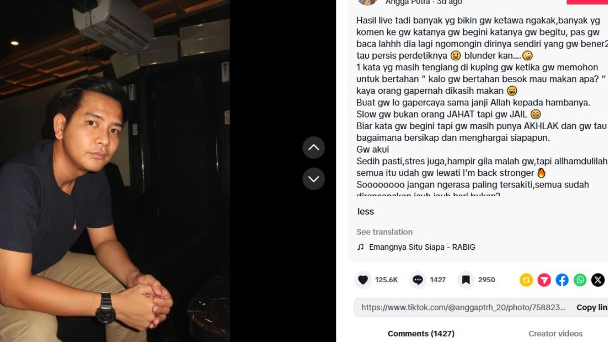 Angga Putra Diduga Ditinggal Istri, Masalah Ekonomi Pemain Anak Jalanan ...