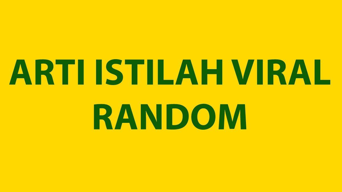 Apa Arti Random, Istilah Viral di TikTok? Kata Ini Kerap Muncul Dipakai ...