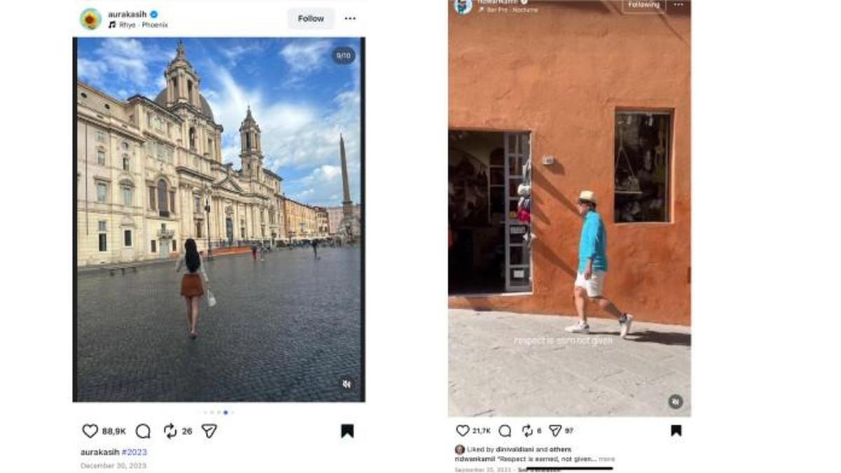 Foto Viral Ridwan Kamil dan Aura Kasih di Italia, Jejak Digital Bongkar ...