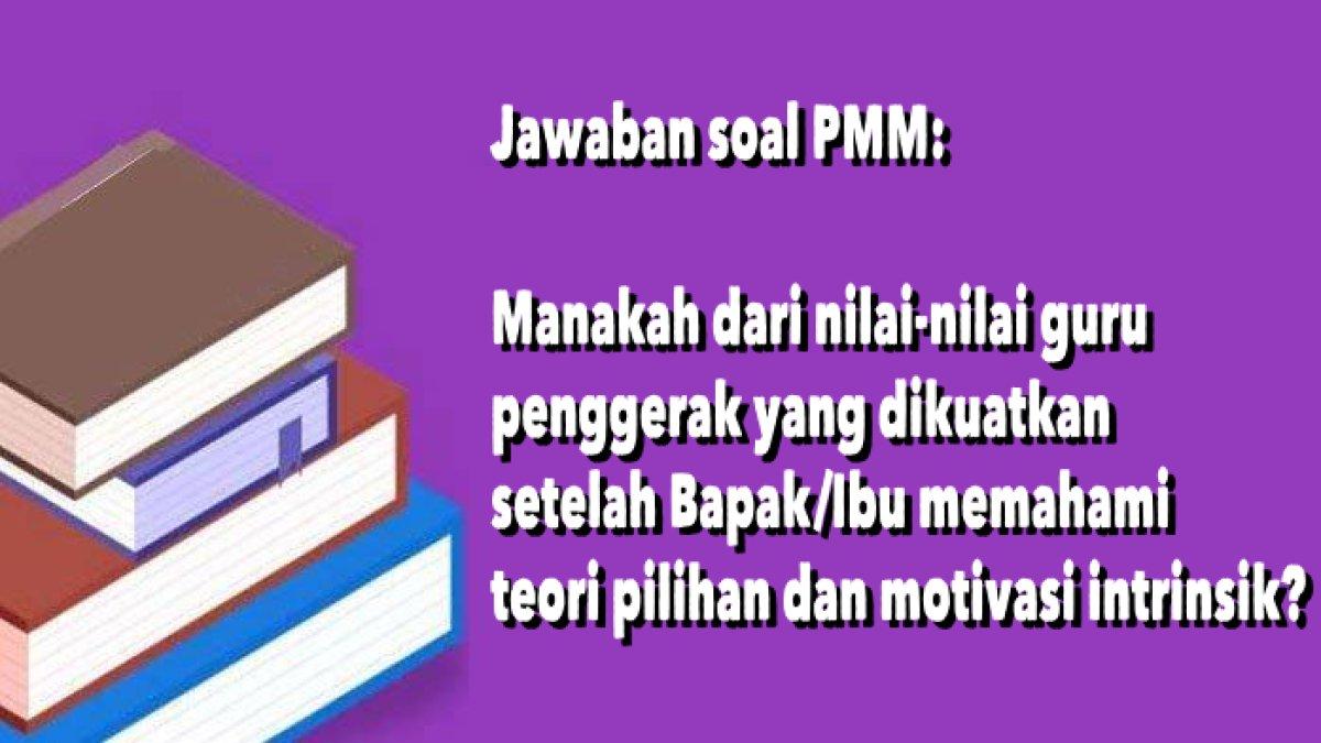 Jawaban PMM: Manakah dari Nilai-Nilai Guru Penggerak yang Dikuatkan setelah Memahami Teori ...