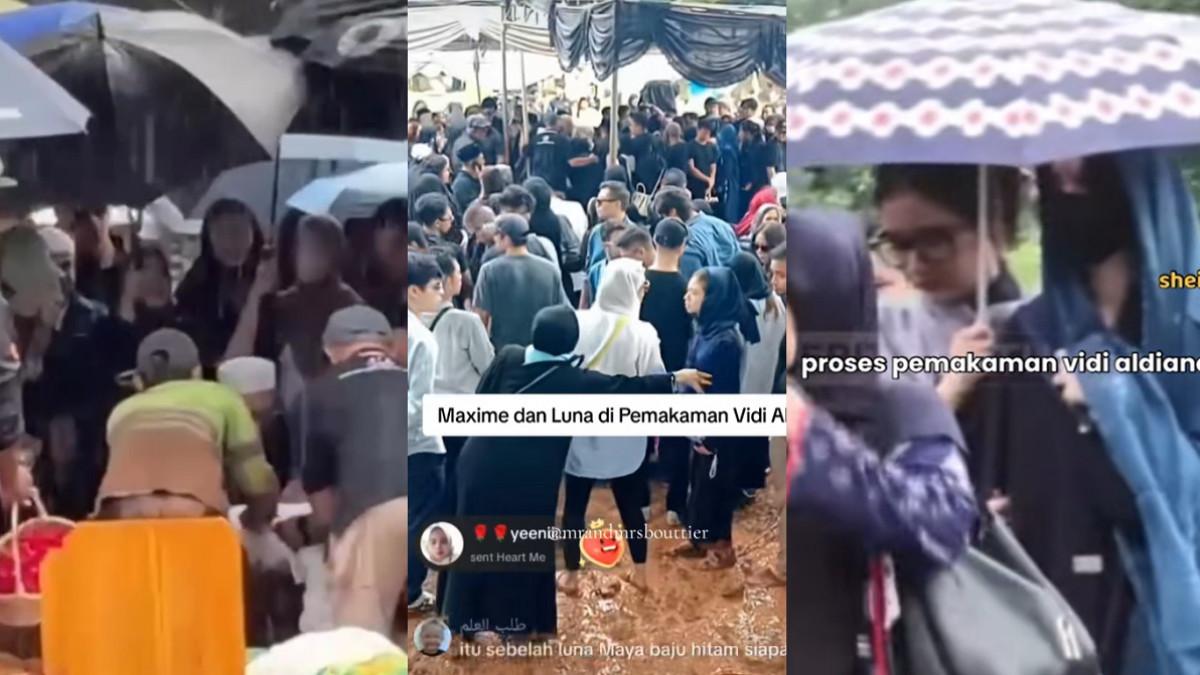 Detik-detik Vidi Aldiano Dimakamkan, Diiringi Hujan, Sheila Dara ...