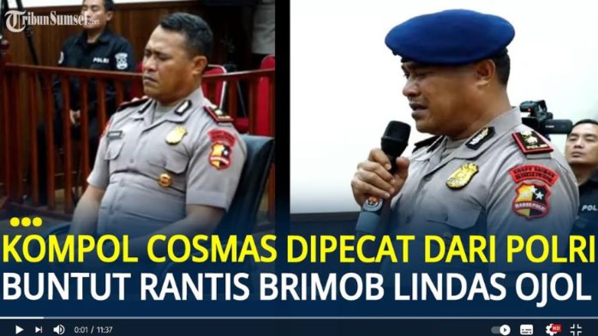 Tangis Kompol Cosmas Kaju Gae, Dipecat dari Kepolisian Usai Kasus Rantis Lindas Driver Ojol ...