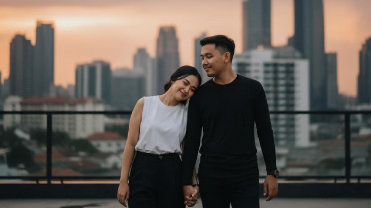 Prompt Gemini AI Prewedding Tema Modern Minimalis di Rooftop, Bisa Buat ...