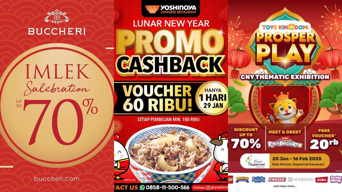 Diskon dan Promo Spesial Imlek 2025 di Mall, Mulai Fashion, Playground ...