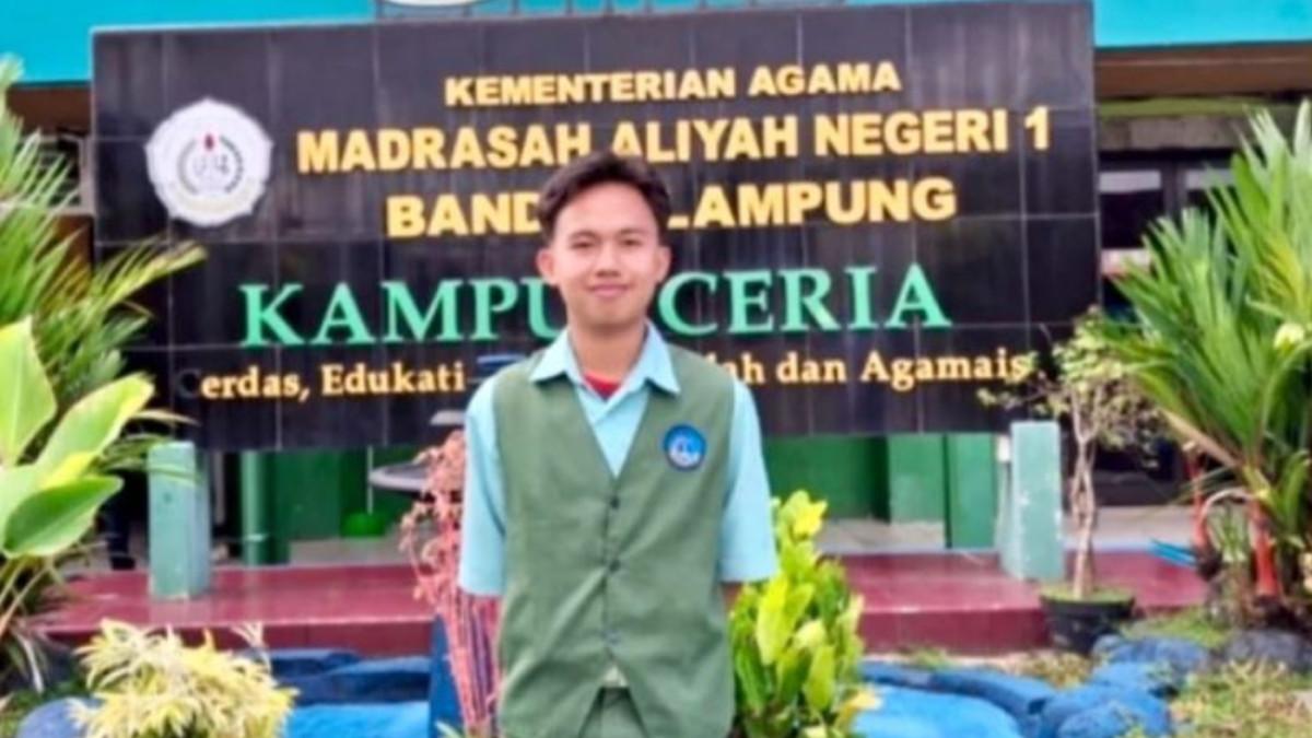 Sosok Riski Muhammad Ivan, Siswa MAN Bandar Lampung Dapat Penghargaan ...