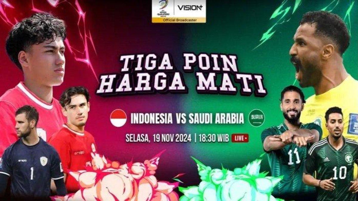Live Gratis RCTI! Prediksi Susunan Pemain Timnas Indonesia vs Arab Saudi, Berikut Link Streaming ...