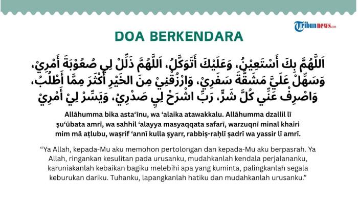 Doa Berkendara agar Selamat Selama Perjalanan dan Sampai Tujuan - TribunNews.com