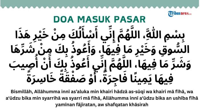 Doa Masuk Pasar agar Terlindungi dari Keburukan Jual Beli - TribunNews.com