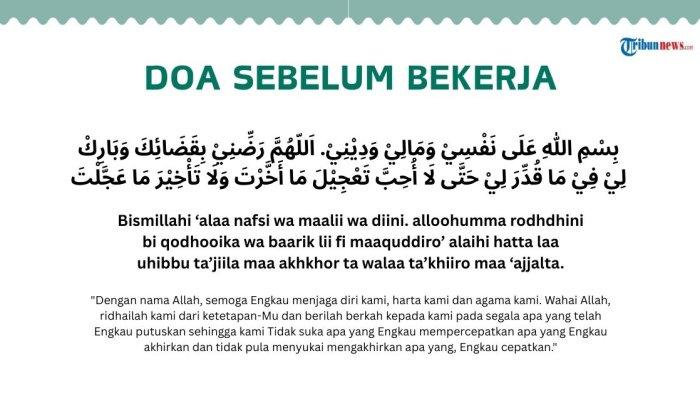 Doa sebelum Bekerja, Biar Hati Tenang dan Kerja Dilancarkan ...