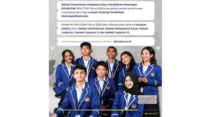 Dokumen SPMB-PM PKN STAN 2025 Beserta Ukuran dan Format File-nya - TribunNews.com