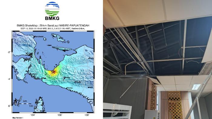 Gempa Nabire Papua Berkekuatan M 6,6 Sebabkan Kerusakan, Ini Kata BMKG - TribunNews.com