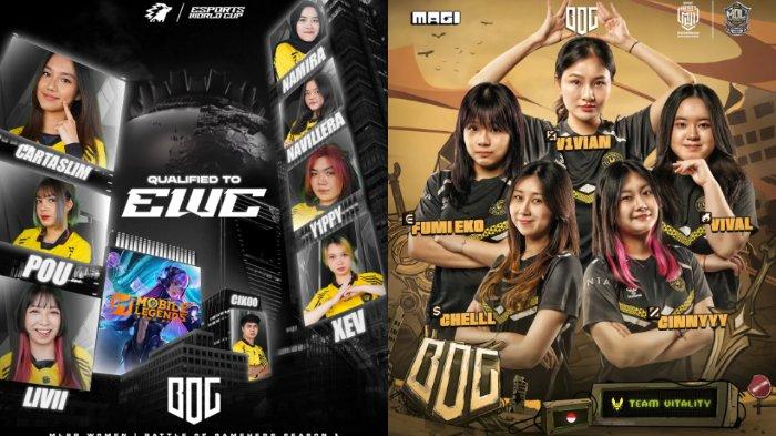 Dua Tim MLBB Wanita Indonesia Pastikan Lolos ke Esports World Cup 2025 - TribunNews.com