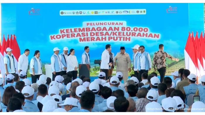 Resmi, Prabowo Luncurkan 80 Ribu Kelembagaan Koperasi Desa Merah Putih - TribunNews.com