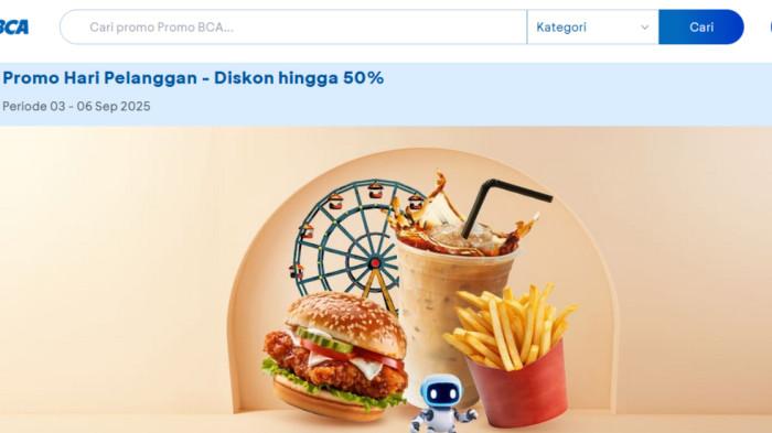 Promo Hari Pelanggan Nasional BCA, Dapatkan Diskon hingga 50 Persen di PHD hingga Kopi Kenangan ...