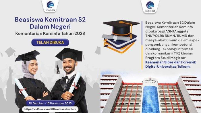 Beasiswa Kemitraan S2 Dalam Negeri Kominfo bagi ASN hingga Masyarakat Umum, Simak Syaratnya ...