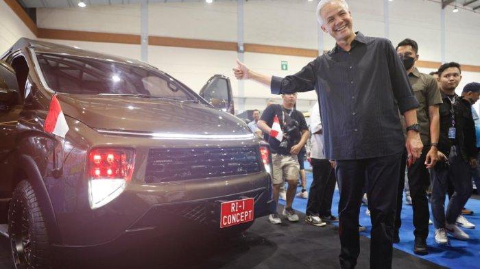 Ketika Mobil Bertuliskan RI-1 Concept Tarik Perhatian Ganjar Pranowo di ...