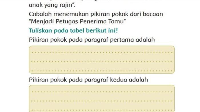 Kunci Jawaban Tema 8 Kelas 3 Halaman 175 176 Kurikulum 2013: Pikiran Pokok pada Paragraf ...