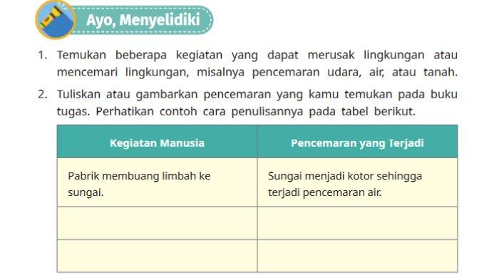 Kunci Jawaban IPAS Kelas 4 SD/MI Halaman 90 Kurikulum Merdeka Edisi Revisi: Ayo, Menyelidiki ...
