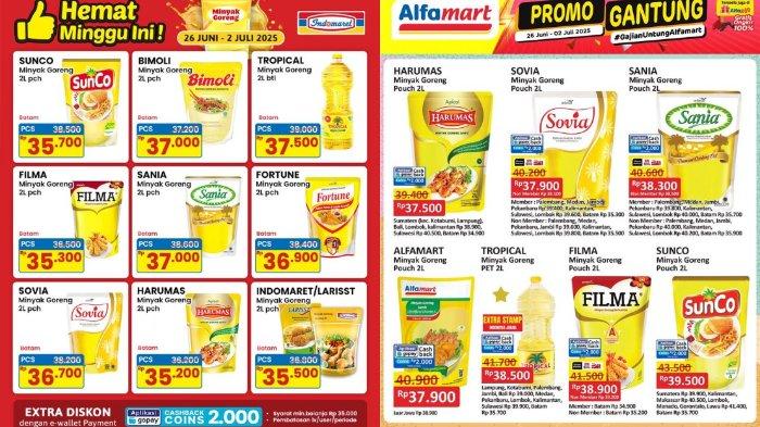 Katalog Promo JSM Indomaret, Superindo, dan Alfamart 26-29 Juni 2025: Minyak Goreng 2L Rp30 ...