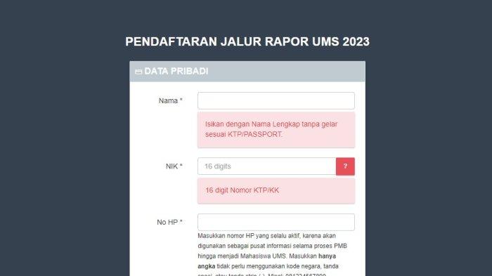 Jadwal Pendaftaran UMS 2023 Jalur Rapor atau Prestasi, Beserta Syarat dan Alur Pendaftarannya ...