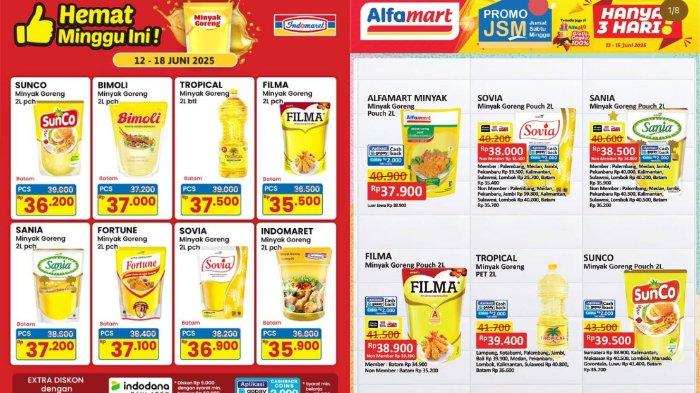 Katalog Promo JSM Alfamart, Indomaret dan Superindo Jumat 13 Juni 2025: Minyak Goreng 2L Rp30 ...
