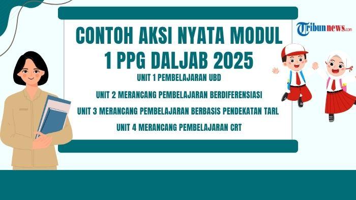 4 Aksi Nyata Modul 1 PPG Daljab 2025 Lengkap Contoh Unit 1, 2, 3, 4 - TribunNews.com
