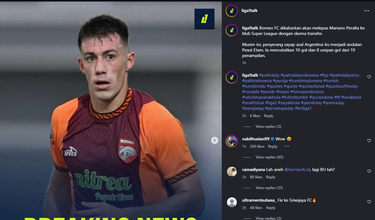 Transfer Liga 1 - Tawa Bos Borneo FC Sikapi Isu Peralta ke Persib ...