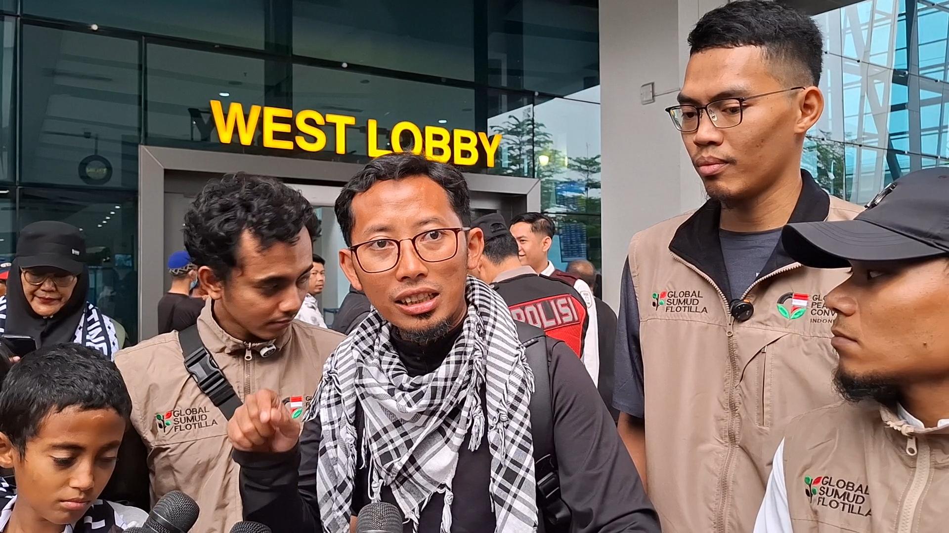 Husein Gaza Cerita Detik-detik Kapal Global Sumud Flotilla Dibajak Israel - TribunNews.com