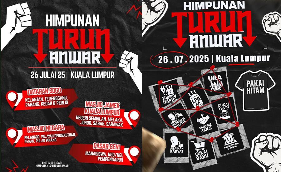 5 Fakta Himpunan Turun Anwar, Gerakan 'Kudeta' PM Malaysia Anwar ...