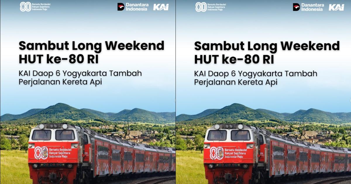 KAI Daop 6 Yogyakarta Tambah Jadwal Perjalanan Kereta Api untuk Long ...