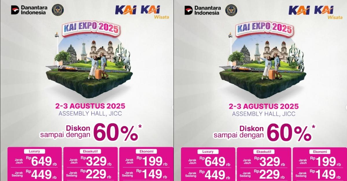 Promo Tiket Kereta Api di KAI Expo 2025, Ini Cara dan Syarat ...