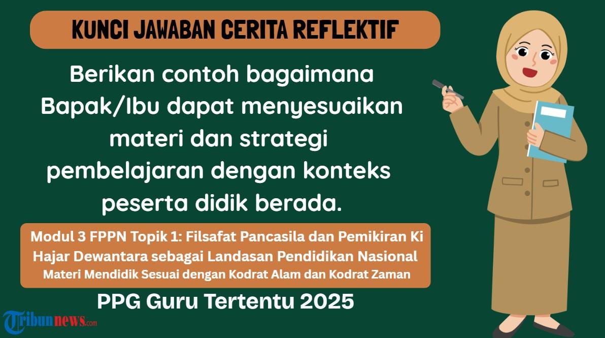 Kunci Jawaban Cerita Reflektif Modul 3 PPG 2025: Berikan Contoh ...