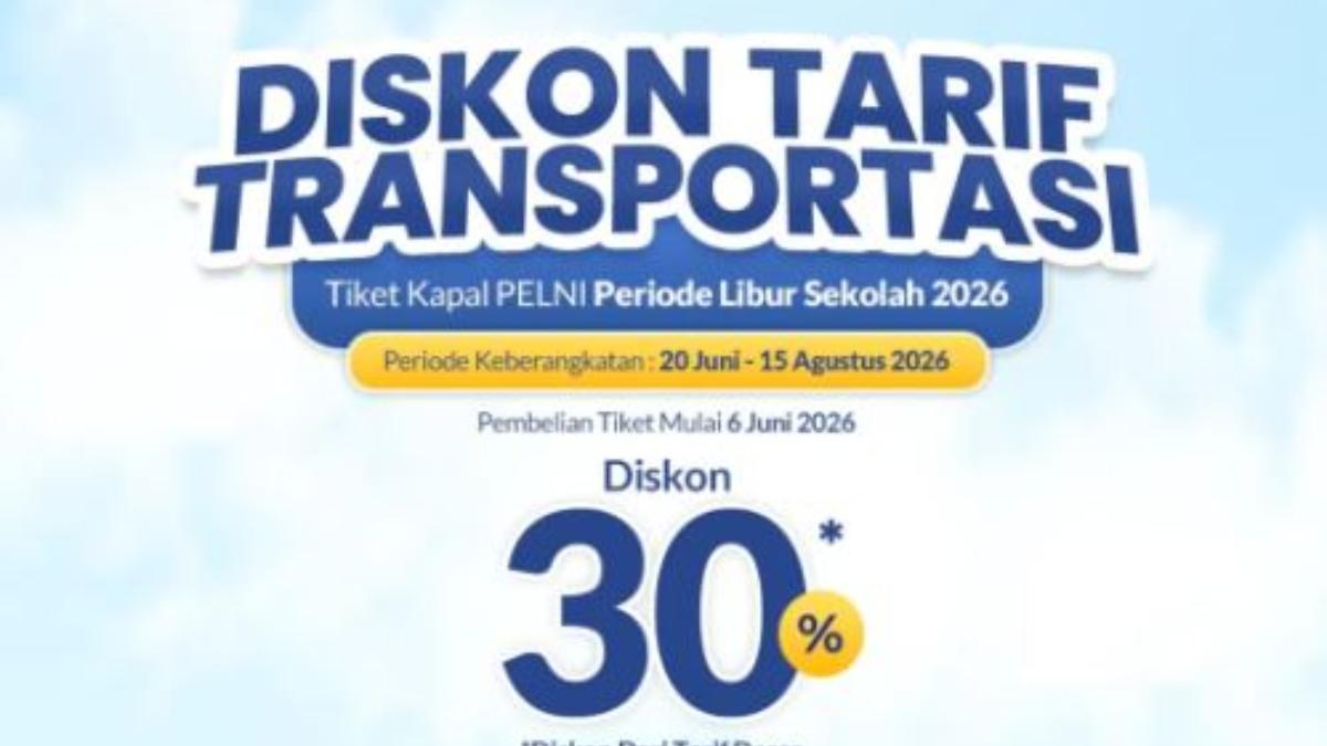 Libur Sekolah, PELNI Beri Diskon Tiket Kapal Ekonomi 30 Persen, Bisa ...