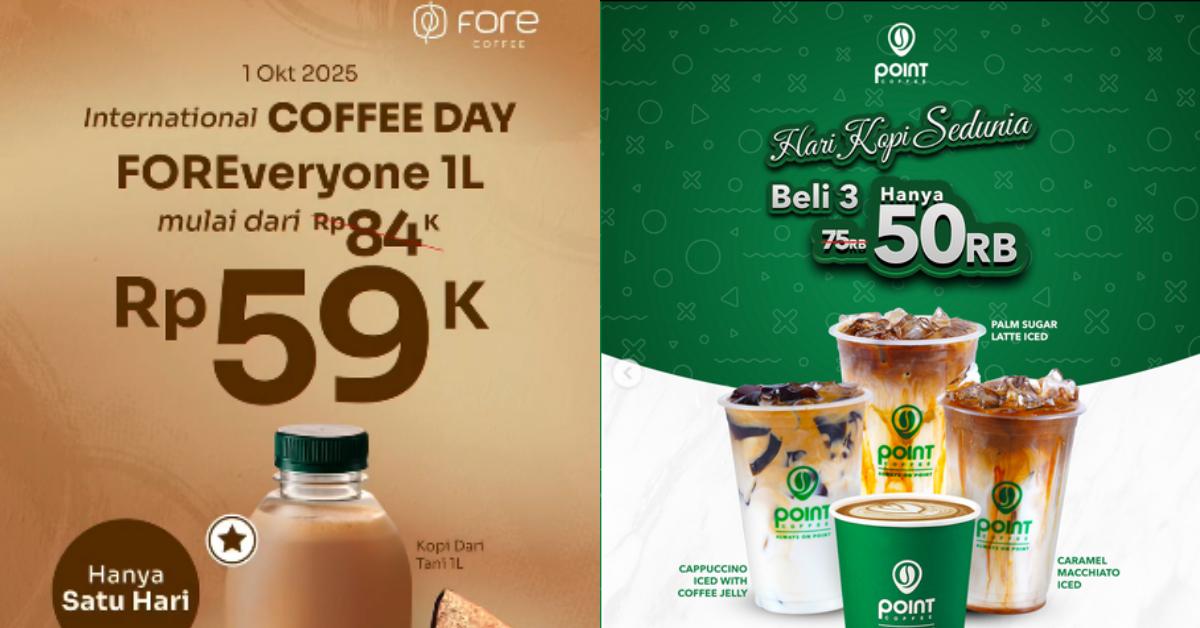 Promo Hari Kopi Internasional 1 Oktober 2025: Fore Coffee, Kopi ...