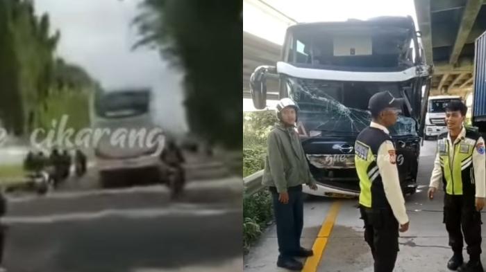Viral Pemuda Nekat Curi Bus di Bekasi, Berujung Ugal-ugalan Tabrak Mobil hingga Motor, Ini ...
