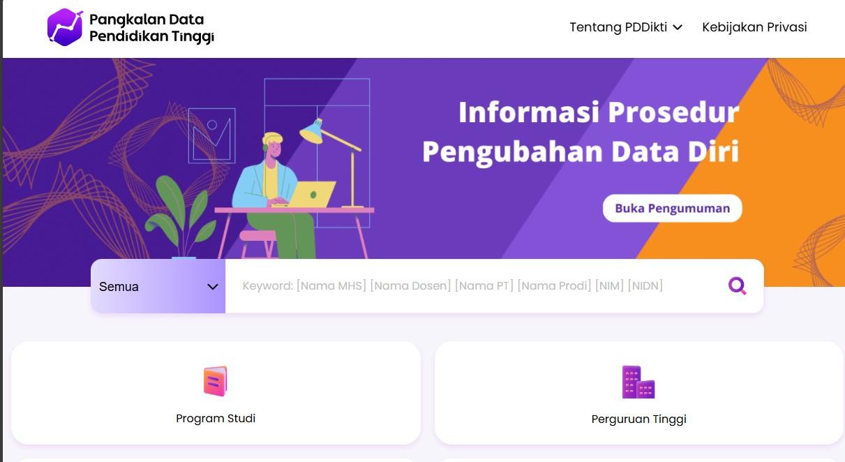 Cara Cek Data Mahasiswa hingga Dosen di PDDikti, Temukan Informasi ...