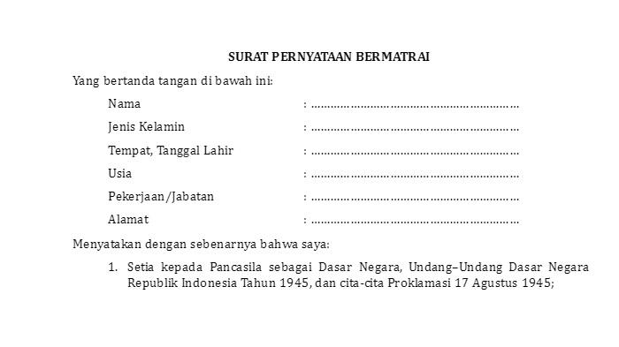 Contoh Format Surat Pernyataan Pengawas TPS Pemilu 2024, Dilengkapi ...