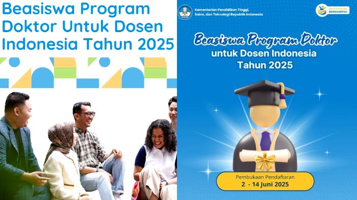 Syarat Daftar Beasiswa Program Doktor Dosen Indonesia 2025, Ini Daftar Dokumen yang Perlu ...